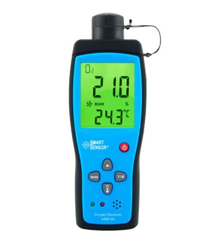 Portable Oxygen Gas Analyzer O2 Air Concentration Detector 0~25% LCD ...