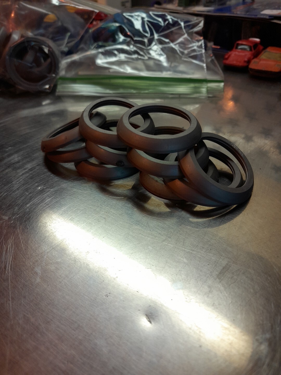 1-1/2 x 1-1/4 Reducing Gray Rubeer P-Trap Washer Lot Of 10 | eBay