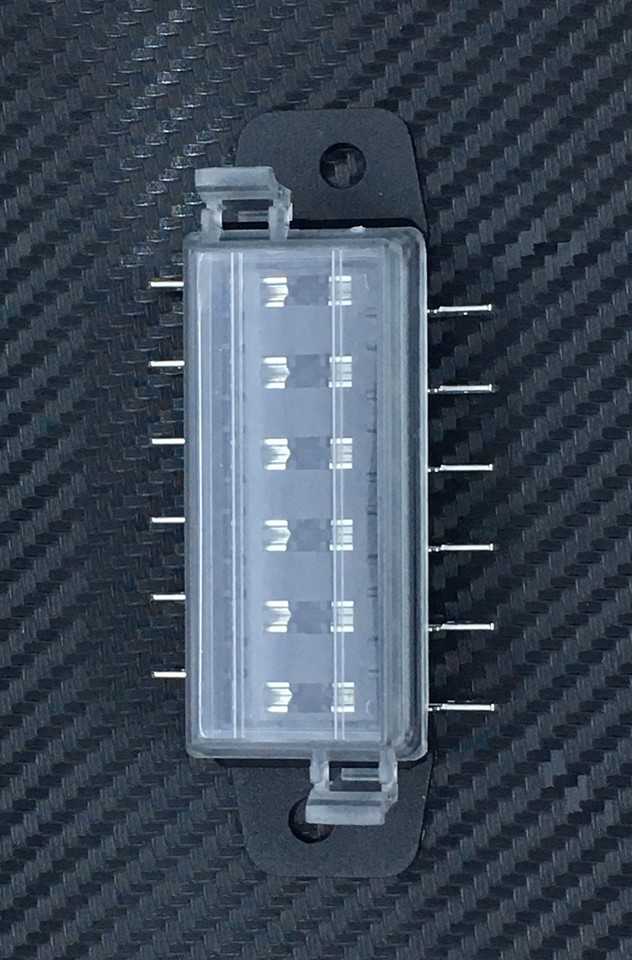 6 Way ATM Mini ATC/ATO Circuit Blade Fuse Box Fuse Holder Block DC32V ...