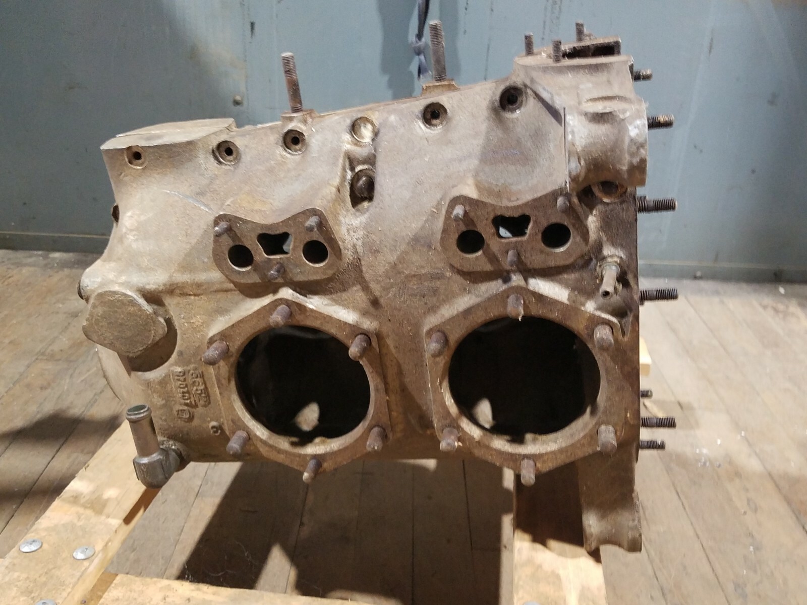 Continental A65 6651 Aircraft Engine Crankcase 10846 Aviation FOR PARTS ...