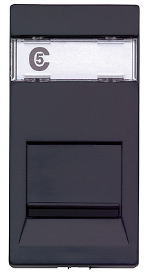 MK Data Module RJ11 / RJ12 Euro Data Module 25 mm x 50 mm K5887 BLK ...