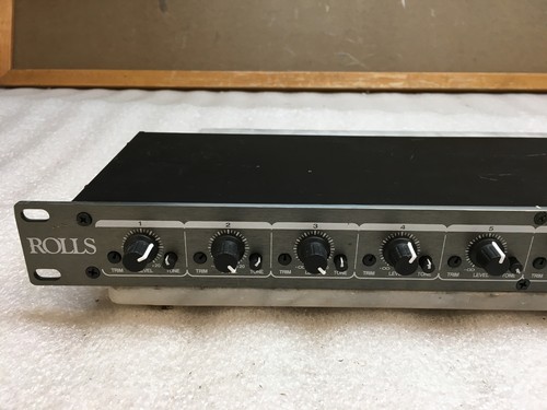 Rolls RM82 Rack Mount 8-Channel Commercial Mic-Line Mixer With Power ...