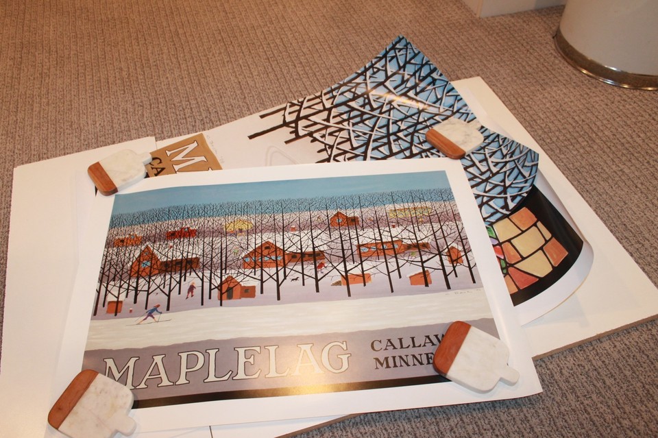 Charles Beck - Maplelag Skiing Resort Posters - Set of 3 - Fergus Falls ...
