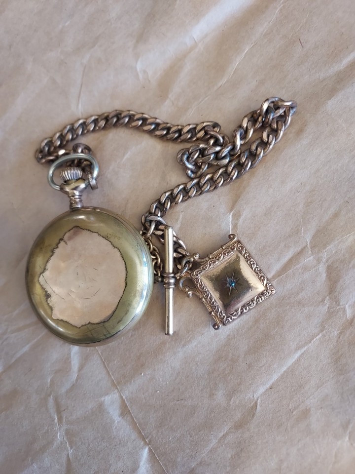 Great quality Elgin Movement. Great "Work" Pocket watch & Chain | eBay