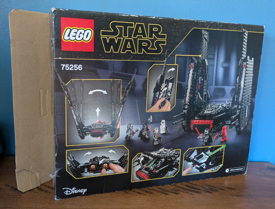 LEGO Star Wars Kylo Ren's Shuttle Set # 75256 EMPTY BOX and ...