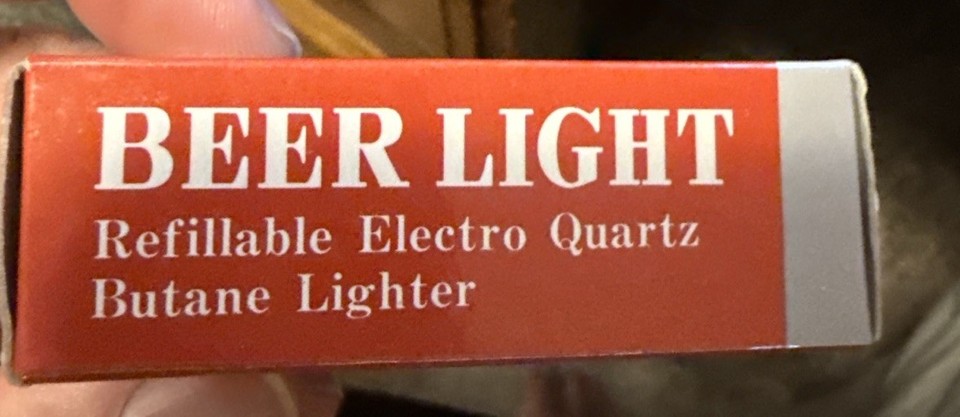 Vintage Budweiser Beer Light Refillable Butane Lighter In Box Novelty ...