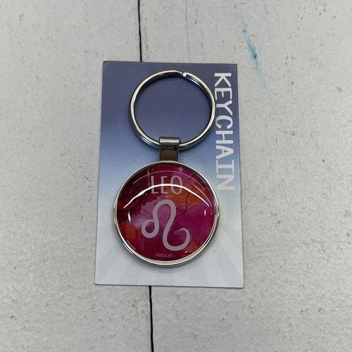 Kalan Pink Leo Zodiac Dome Key Chain New | eBay