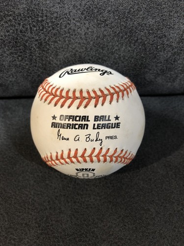 1995 Cal Ripken Jr 2131 Games OML Budig Rawlings Baseball Ball ...