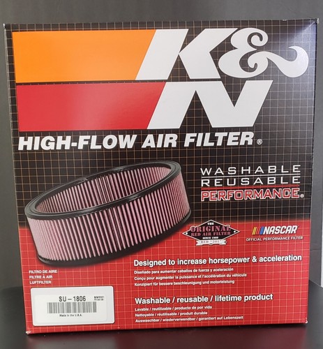 K&N SU-1806 Hi-Flow Air Intake Filter for 2006-2019 Suzuki M109R ...