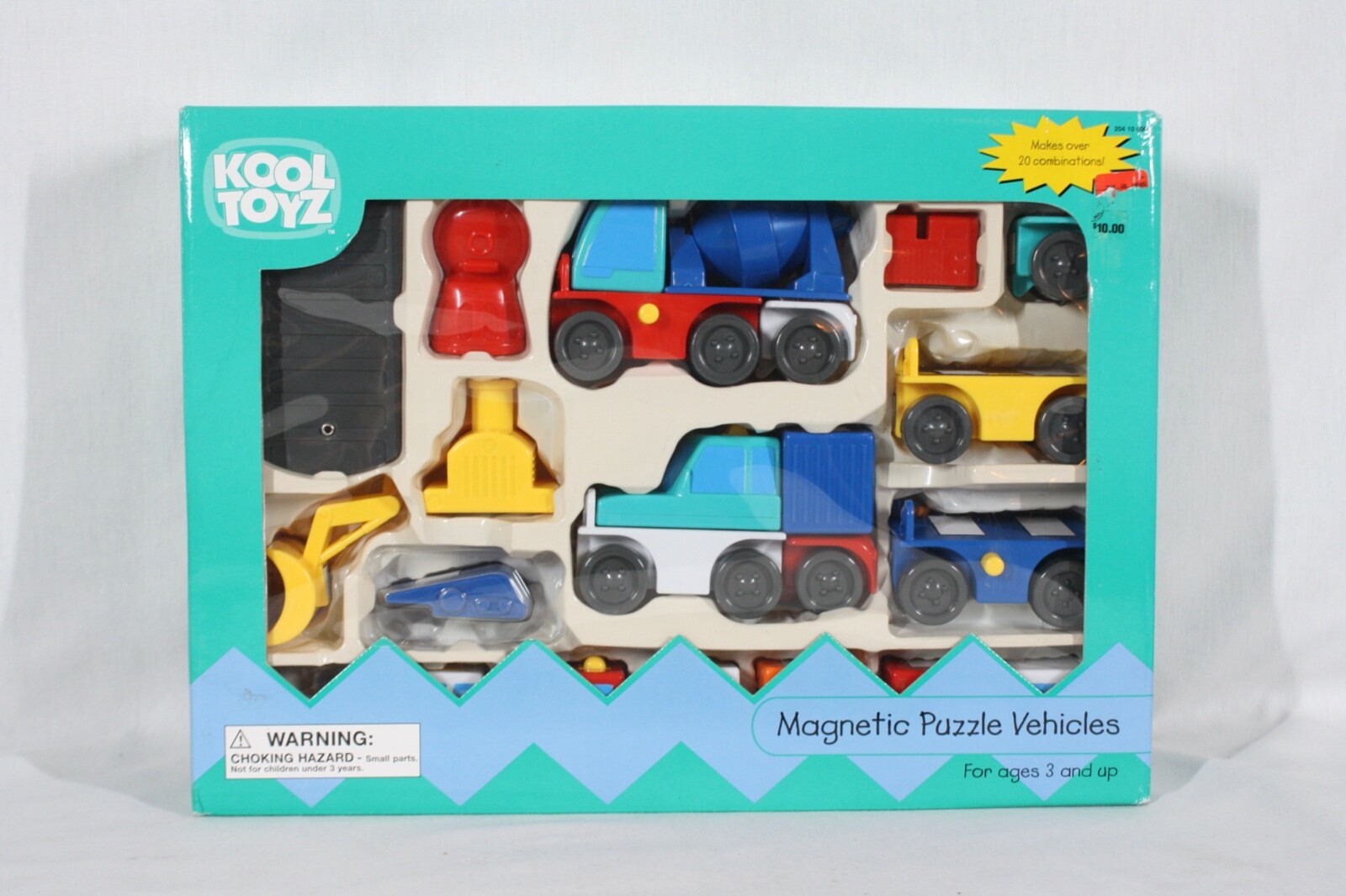 RARE! TARGET'S 2001 KOOL TOYZ 23 PC MAGNETIC PUZZLE VEHICLES SET NEW IN ...
