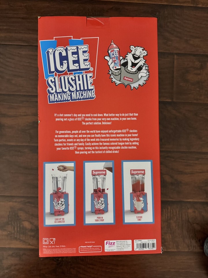 SUPREME/ICEE SLUSHIE MACHINE PRESEEL - IN HAND | eBay