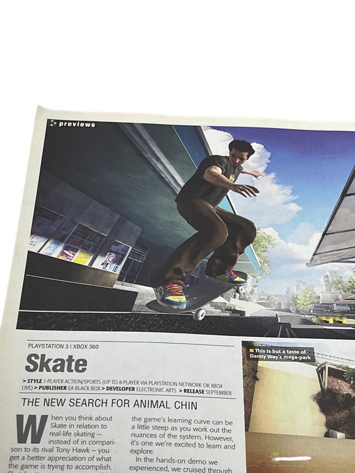 Skate The Search For Animal Chin Article Color Magazine Print Ad | eBay