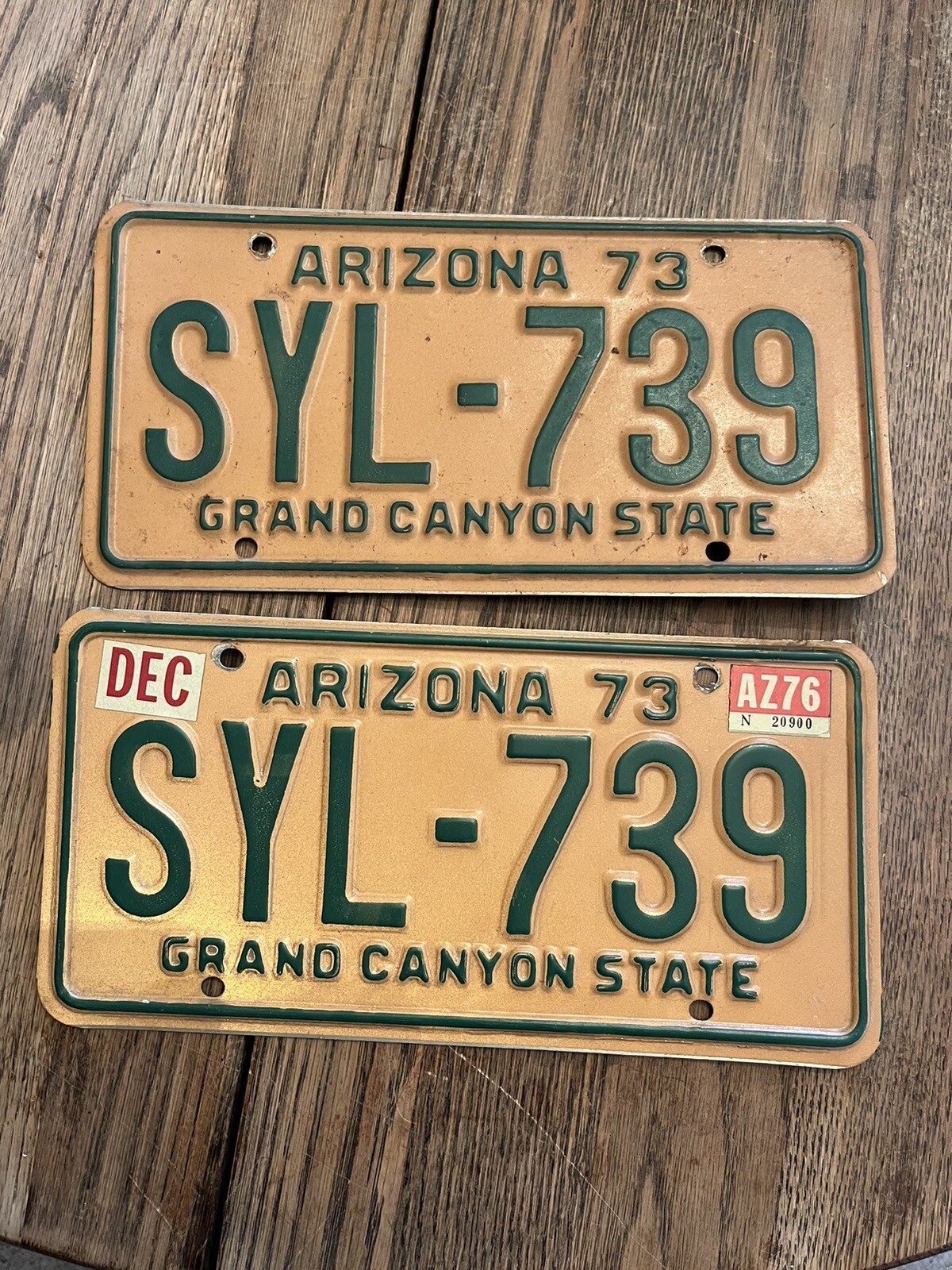 Arizona 1973 1976 License Plate DMV Clear Very Good Condition | eBay