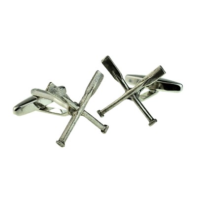 English Made Pewter Crossed Oars Rowing Cufflinks in a Box XWCL134 ...