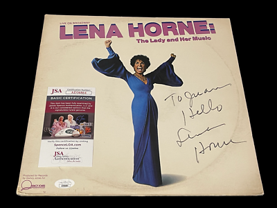 Lena Horne Sexy Jazz Singer Stormy Weather Signed Autograph Record ...