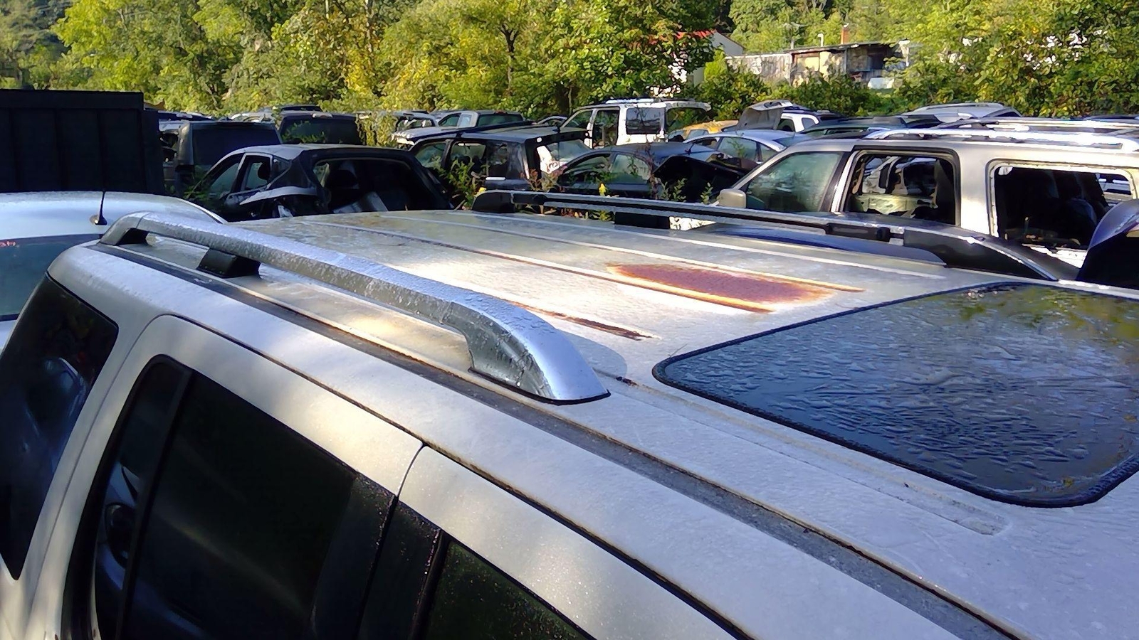 2003 2004 2005 Lincoln Aviator Roof Rack Luggage Rack Rail Set Chrome ...