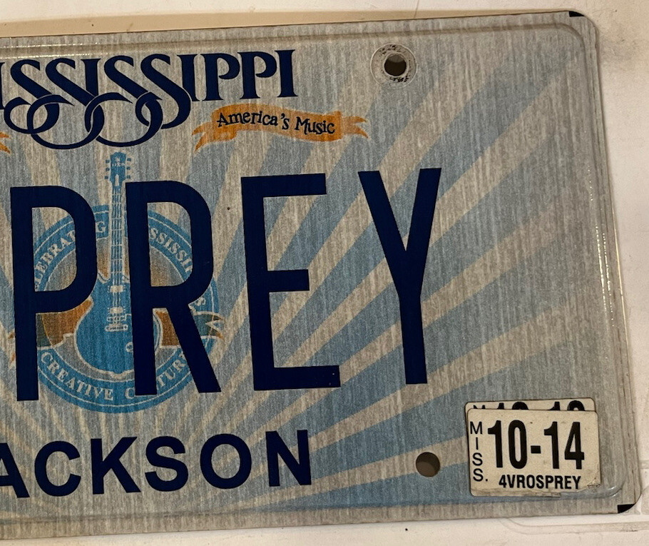 Vanity OSPREY license plate Bird Prey Hawk V-22 Aircraft Bell Boeing ...