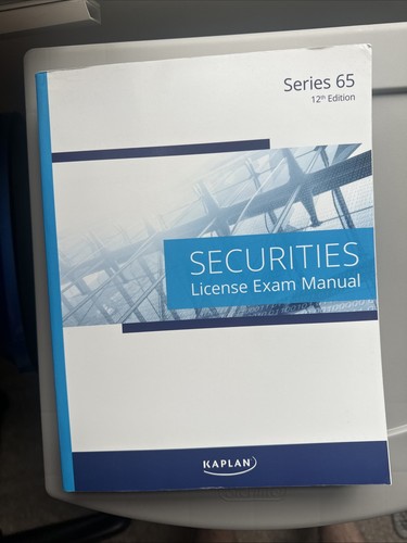 Kaplan Series 65 License Exam Manual, 12th Edition Paperback | eBay