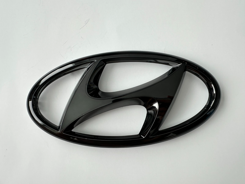 GENUINE OEM FRONT Grille BLACK Emblem 86300-N9100 for 2022-2024 Hyundai ...