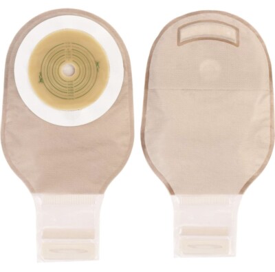 18 QTY Ostomy Colostomy Ileostomy Stoma Drainable Pouch Bag Cut to Fit ...