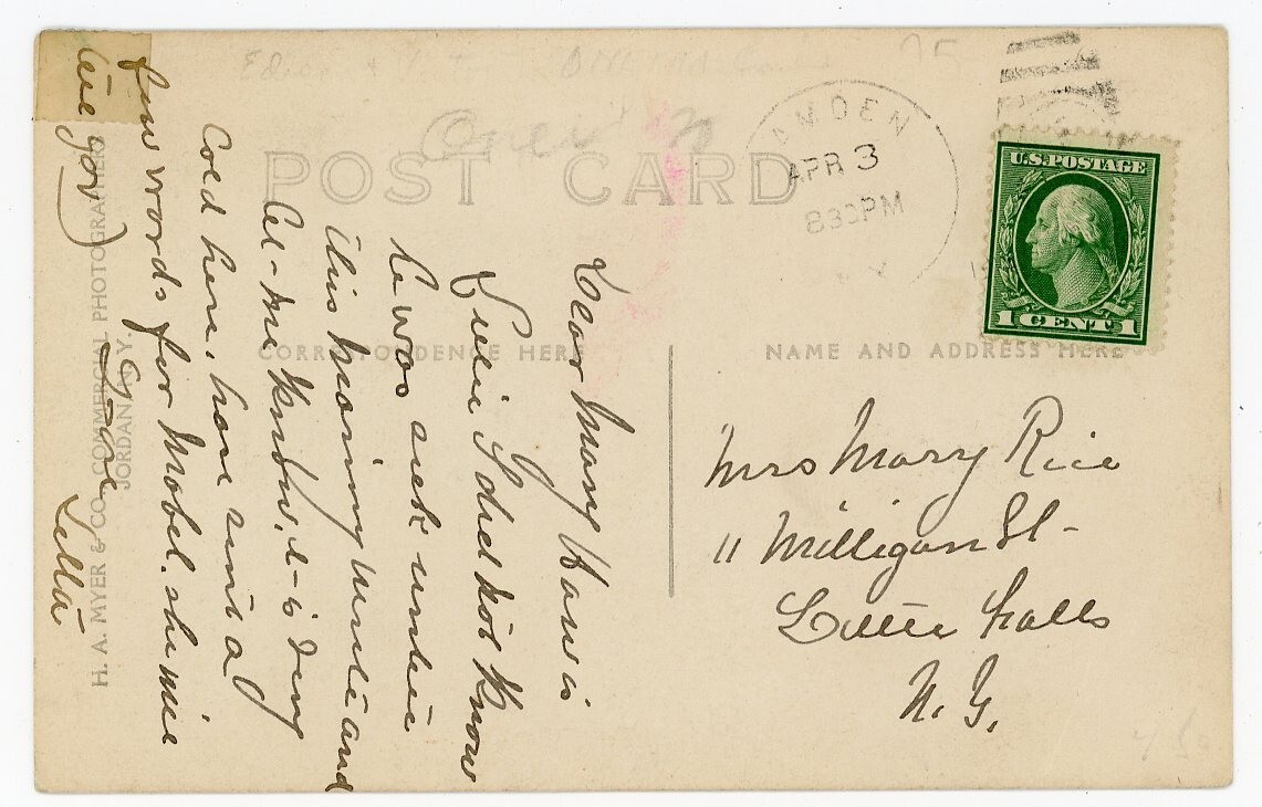 RPPC NY Camden Mian St East Side Victor Edison Talking Machines Ad ...
