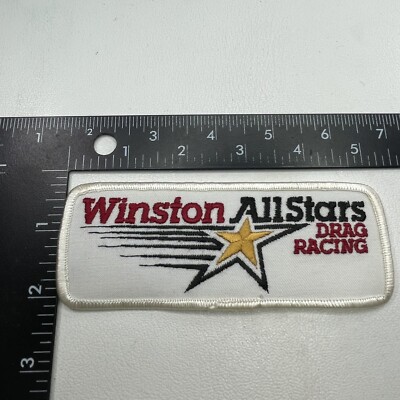 Vtg WINSTON ALL STARS DRAG RACING Car Race Motorsports Patch 00DY | eBay