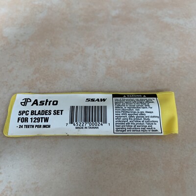 Astro Pneumatic 5SAW 5pc 24T Recip Saw Blade Set | eBay