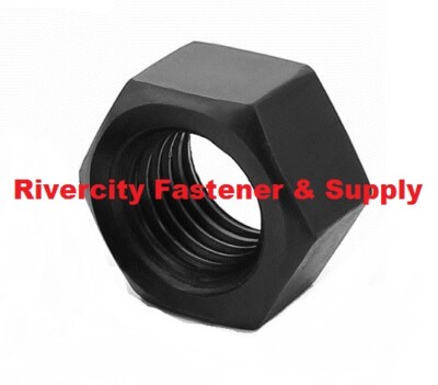 (1) M8-1.0 Metric Black Left Hand / Reverse Thread Nut M8x1.0 Fine ...