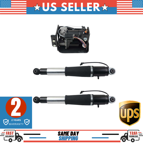 Rear Air Shock Struts + Compressor Pump For Chevy Tahoe GMC Yukon 2015 ...