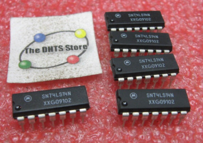SN74LS14N Motorola TTL Hex Schmitt Trigger IC 74LS14 7414 - NOS Qty 5 ...
