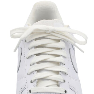 FLAT 100% COTTON Shoelaces Sneakers Shoe Laces Boot Strings Plain ...