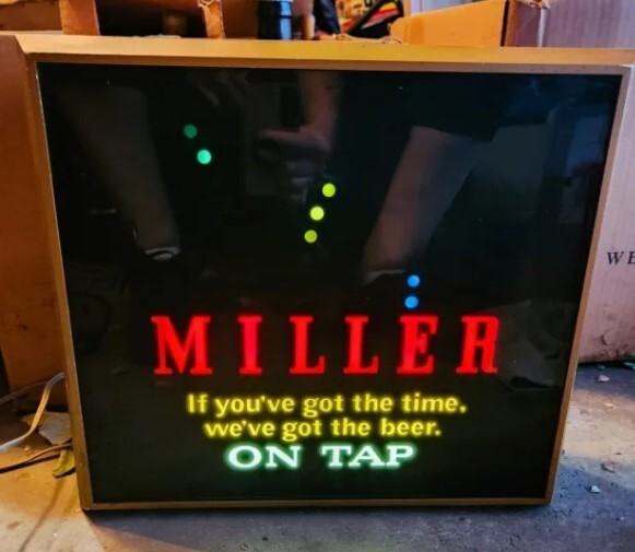 Miller High Life Bouncing Ball motion beer sign replacement scroll ...