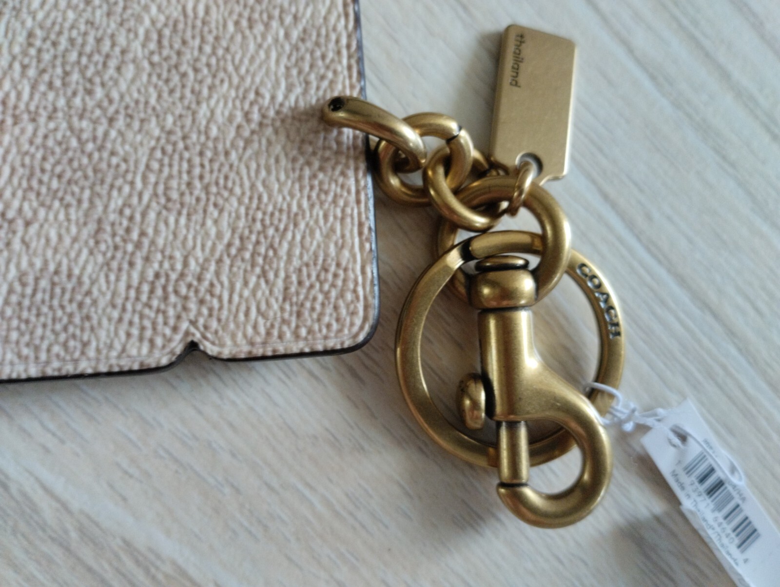 Coach 89511 KEYS Signature Bag Charm Key FOB keychain 100% authentic ...