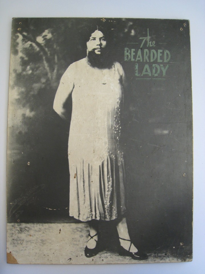 Orig. 1930 Large CIRCUS ' BEARDED LADY ' JANE BARNELL Lobby Photo ...