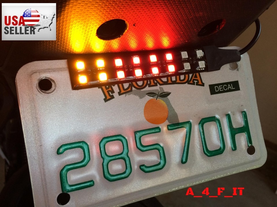 Buell Motorcycle 12V Tail Brake Stop & Indicators Integrated LED Light ...