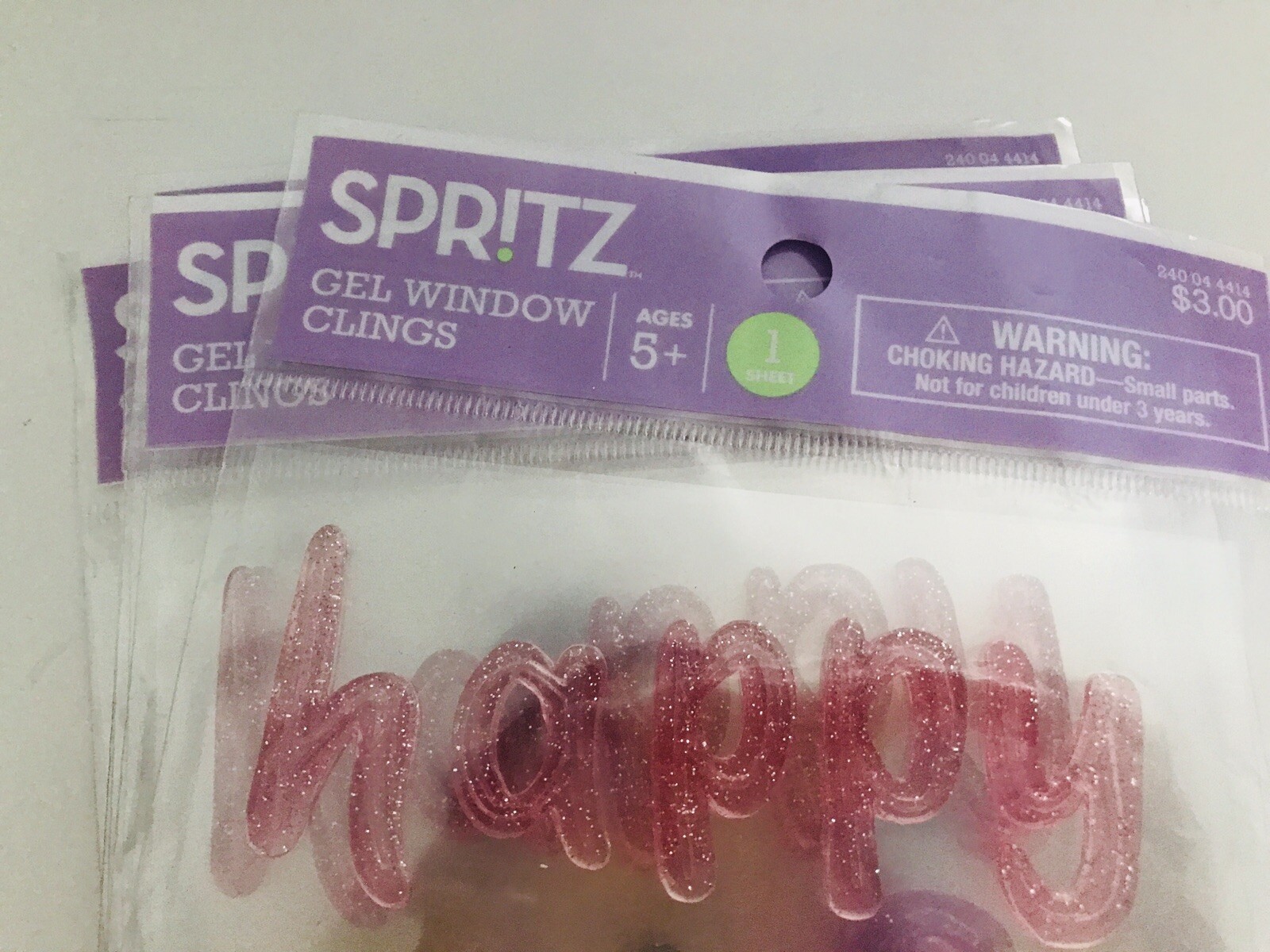 Target Spritz 'Happy Easter' Gel Window Clings Ages 5+ (6 Packs) NWT ...