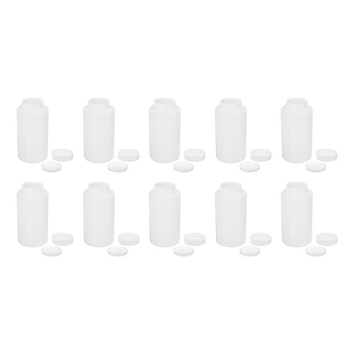 10 Pcs Chemical Storage Bottle, for Laboratory, Store, Factory (White ...