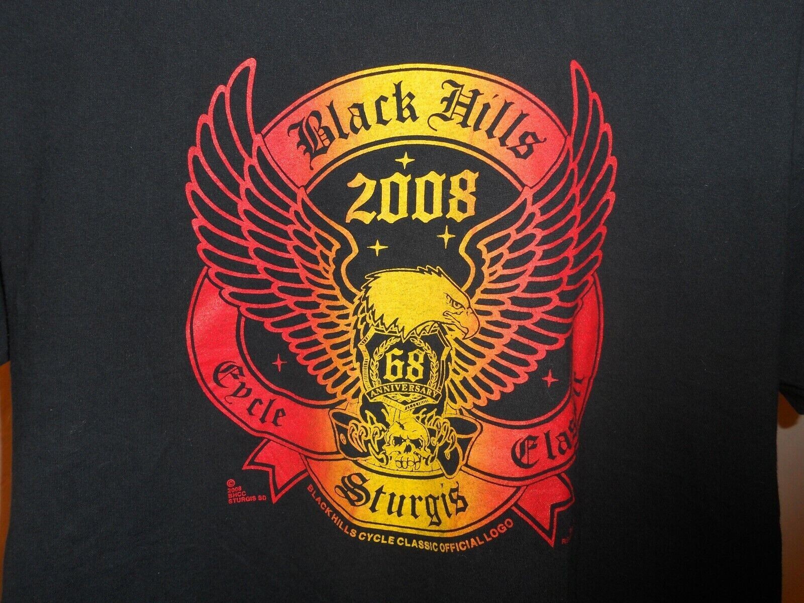6 Sturgis Motorcycle Rally T-Shirts - Men's Size Larg… - Gem