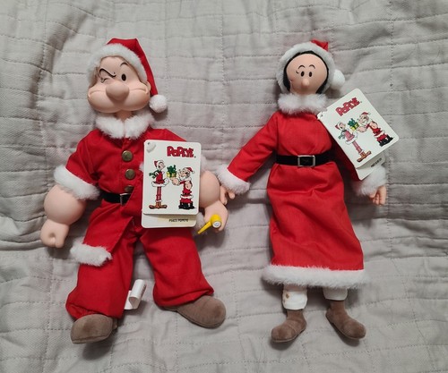 Vintage 1991 Presents Hamilton Christmas Popeye Santa Clause & Olive ...