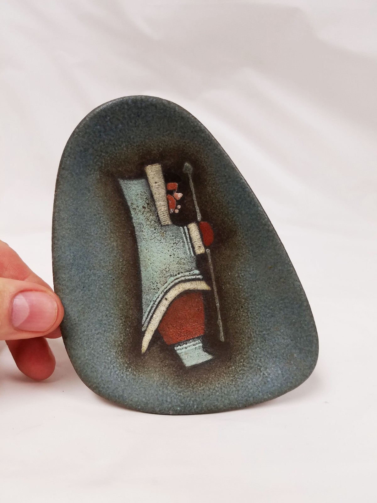 LUBA & MILE LINHART Ceramic Dish for Haliburton Pottery INUIT ESKIMO ...