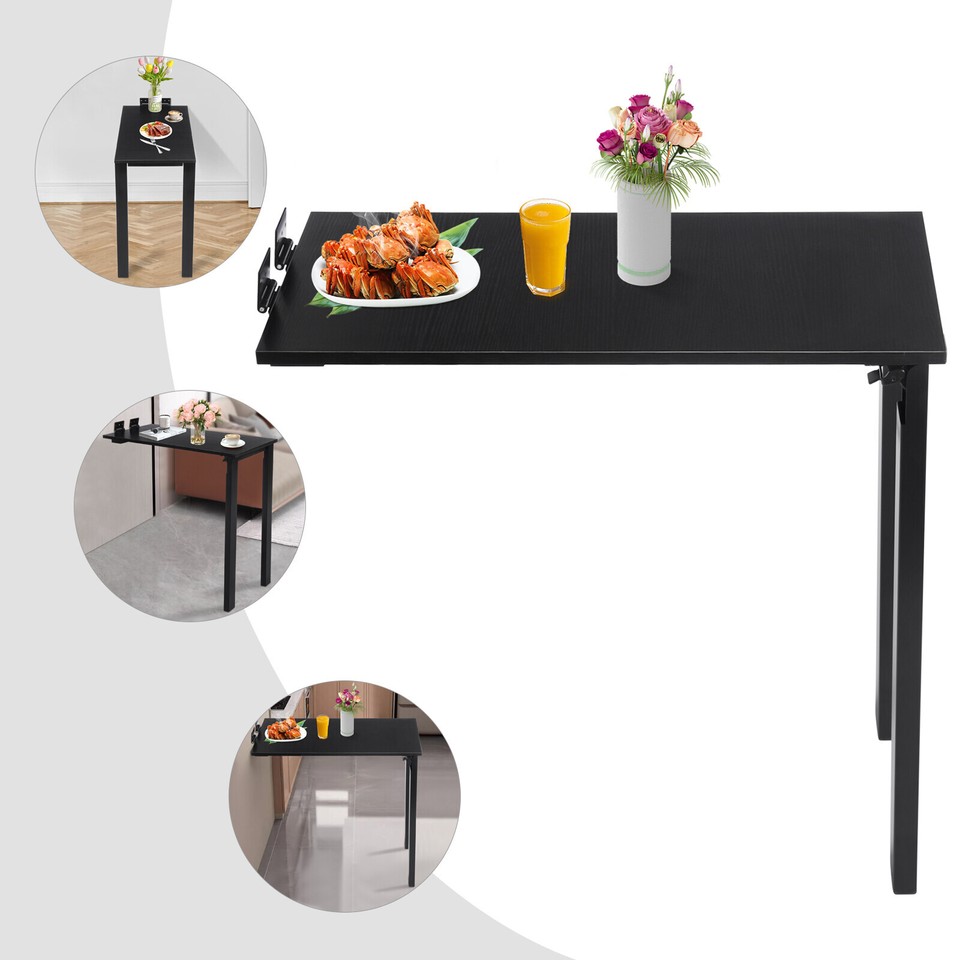 Wall Mounted Floating Folding Table Laptop Desk Home Office 29.52*15.75 ...