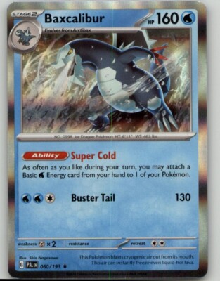 Pokemon Prize Pack Series Cards Baxcalibur #060/193 Rare | eBay