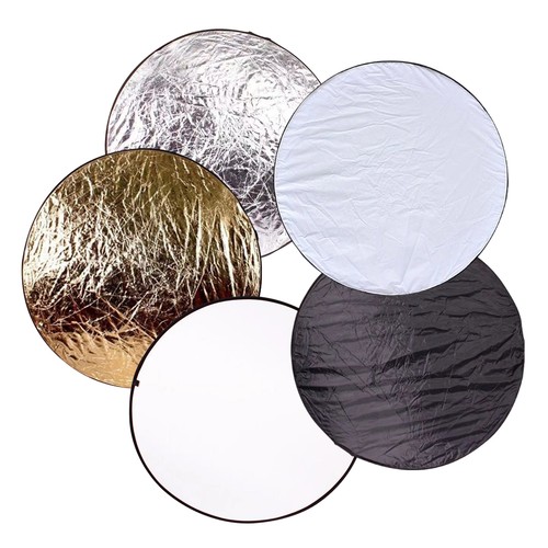 5 In 1 Foldable Photography Lighting Reflector Diffuser Round Light ...