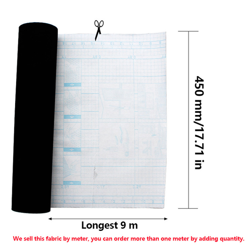 1m Self Adhesive Flocking Velvet Fabric Sticker Box Liner Car Interior ...