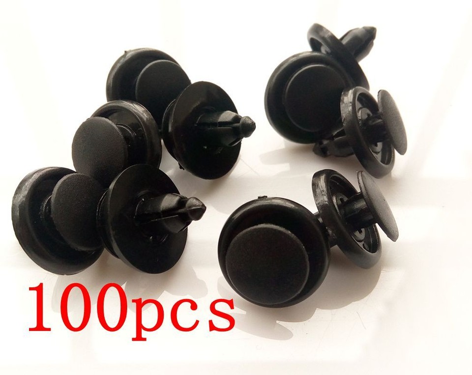 100pcs Fender Liner Clip Hood Bumper Retainer For Auveco For Toyota ...