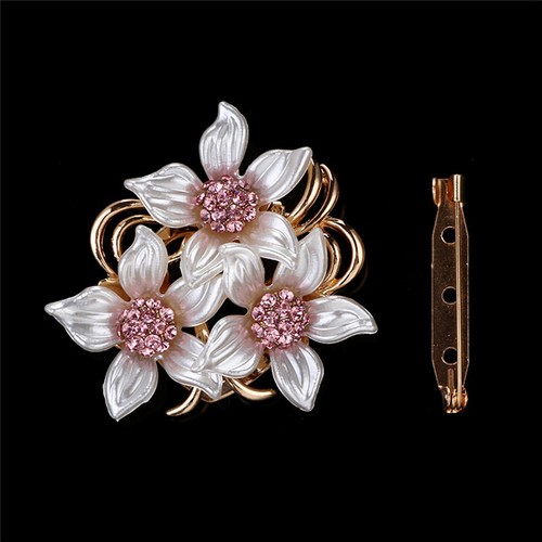 New Dual Purpose Alloy Simple Scarf Buckle Brooch Flower Shape Pin ...