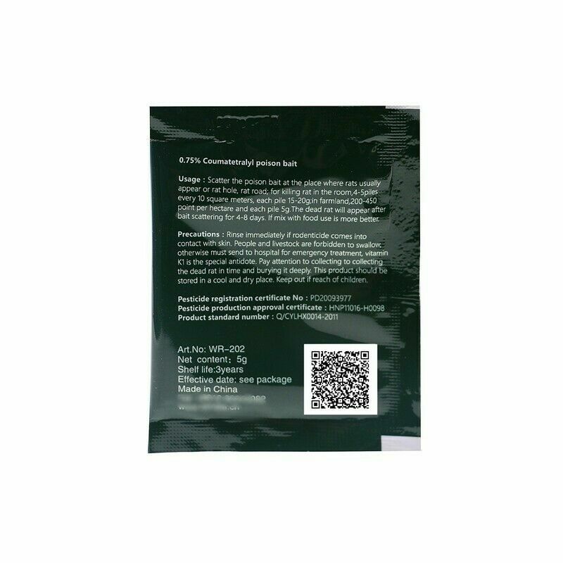 1Box 50x5g Mouse & Rat Poison Powder Mice Killing Pest Contronl | eBay