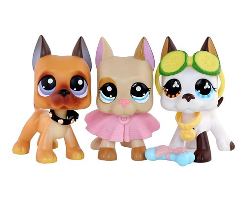 Littlest Pet Shop LPS Great Dane #244 577 1647 with LPS Accessories ...