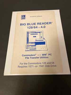 Big Blue Reader 128/64 Commodore IBM PC File Transfer Software Sealed ...