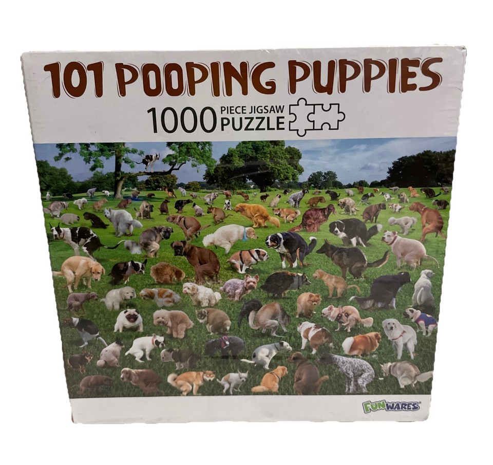 1000 Piece Jigsaw Puzzle 101 Pooping Puppies Dogs Pooping Puzzle ...